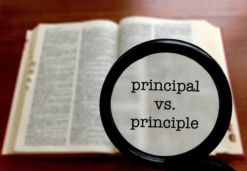 Principal vs. Principle - Spring Cedars