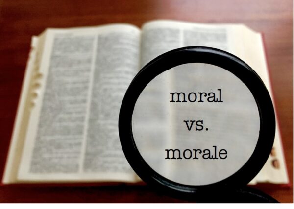 Moral vs. Morale - Blog - Spring Cedars